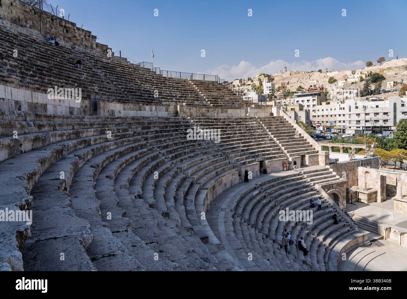 Amman, Jordan - 12 November 2024: Roman Theatre of Amman is a 6,000 ...