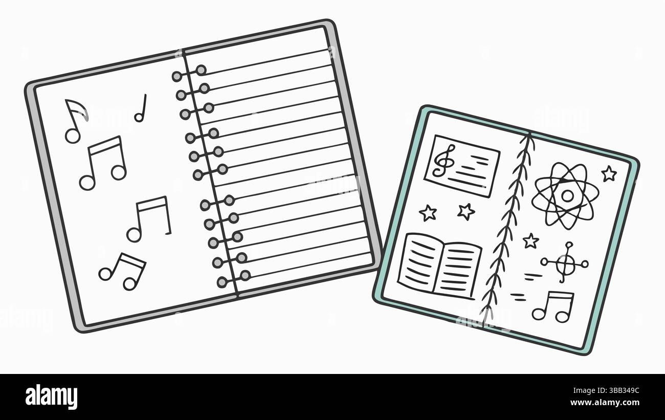 Styles of notes Stock Vector Images - Alamy