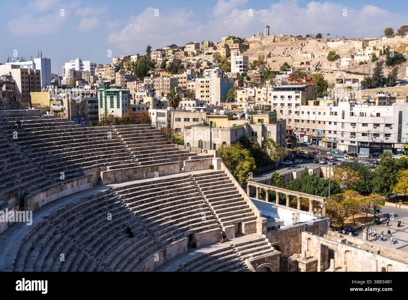Amman, Jordan - 12 November 2024: Roman Theatre of Amman is a 6,000 ...