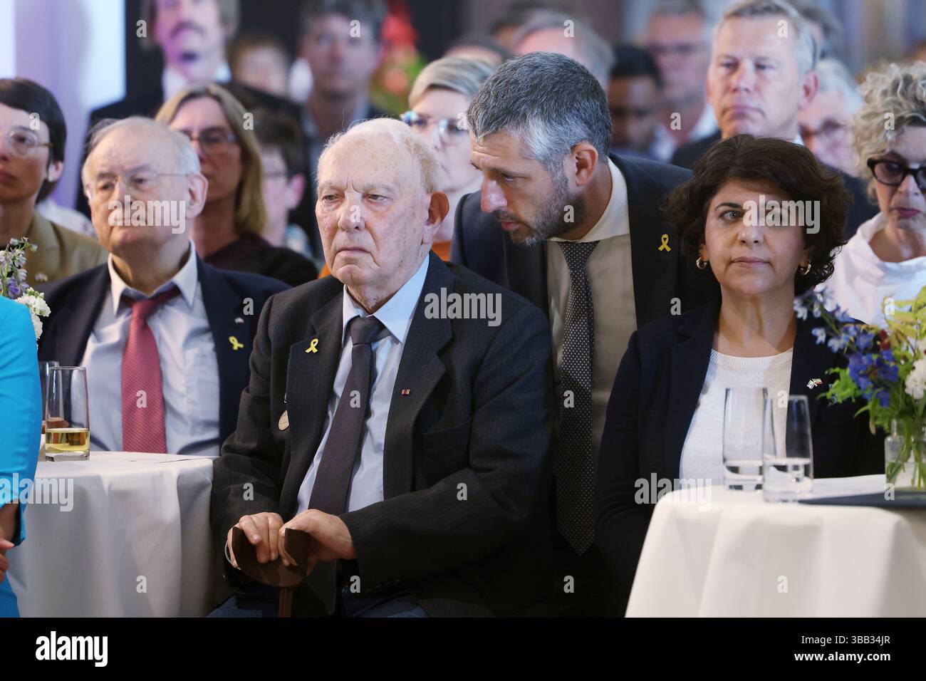 Duesseldorf, Germany. 14th May, 2025. Guests, including lawyer German ...