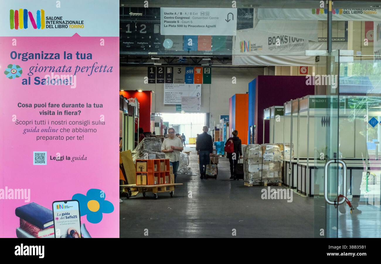 Turin, Italy. 14th May, 2025. Turin International Book Fair ...