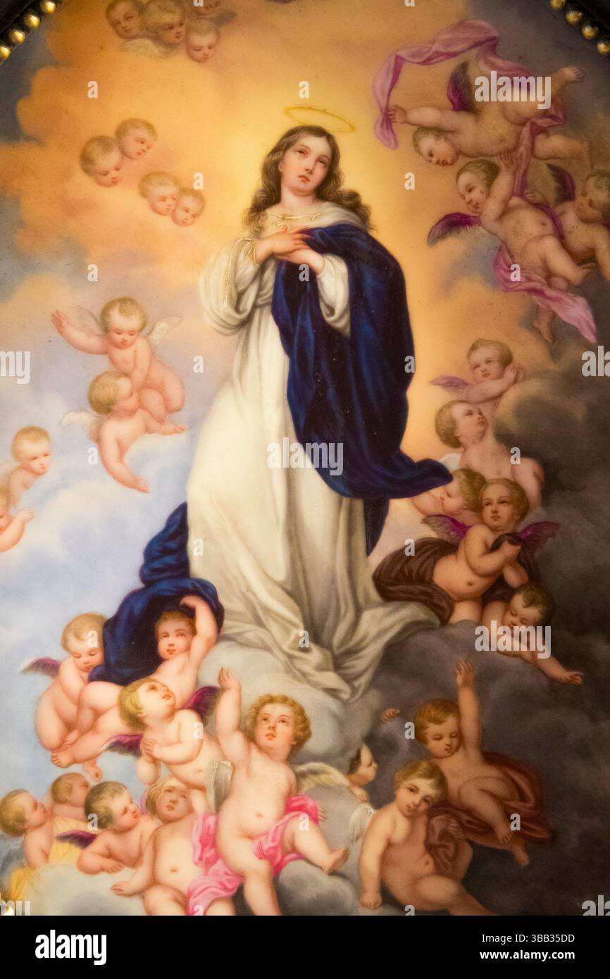 Labatut, France - 04-21-2025: Painting (19th century) of Assumption of ...