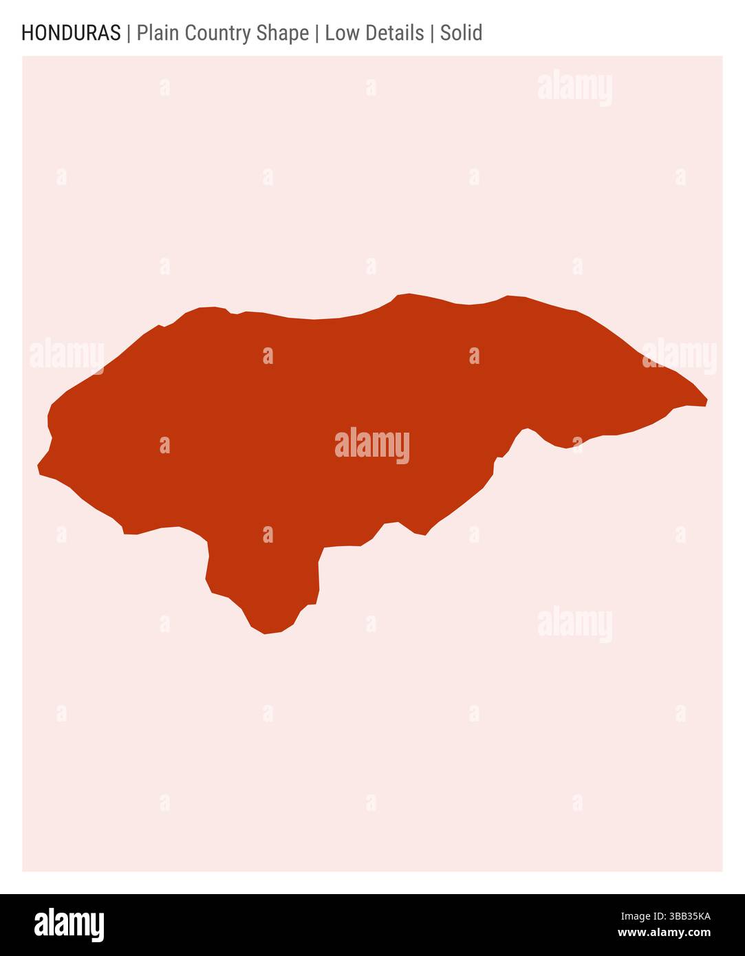 Honduras plain country map. Low Details. Solid style. Shape of Honduras ...