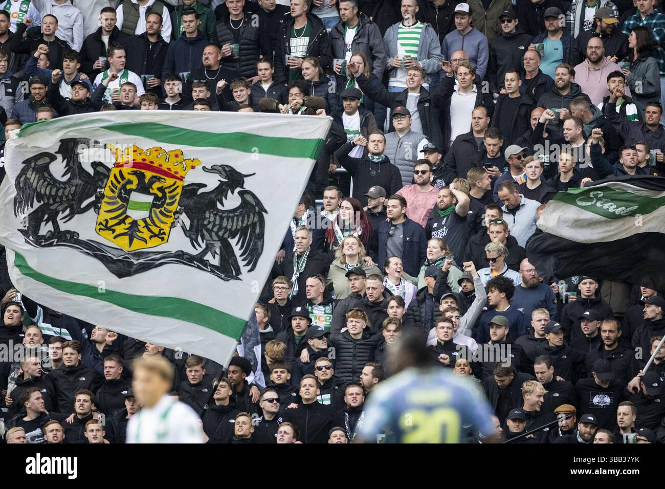 GRONINGEN - FC Groningen fans during the Dutch Eredivisie match between ...