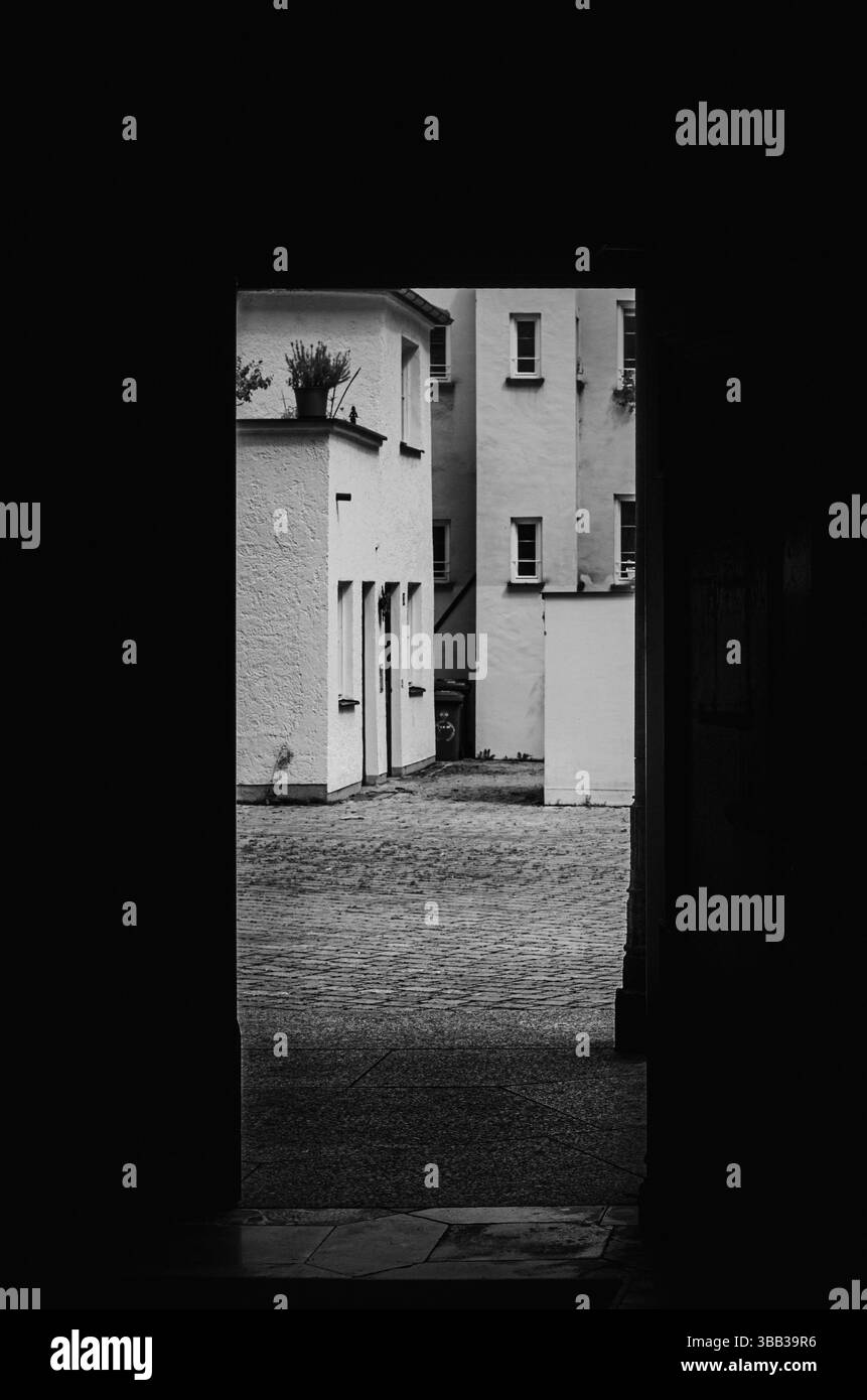 Framed by walls Black and White Stock Photos & Images - Alamy