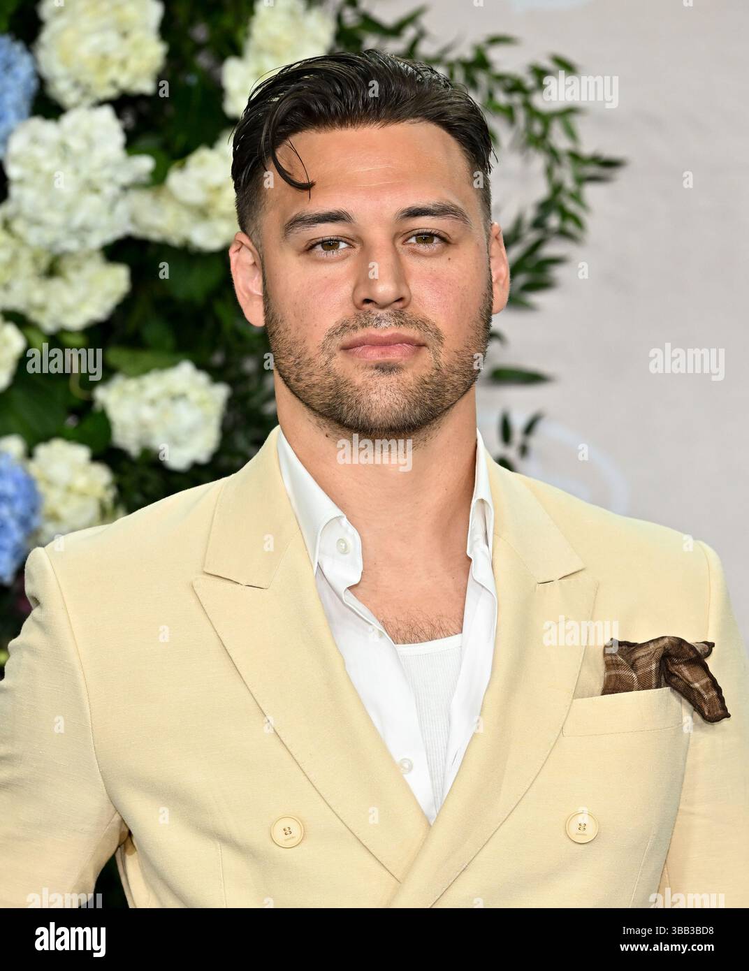 Ryan Guzman attends the Disney 2025 Upfront presentation at the North Javits Center on Tuesday ...