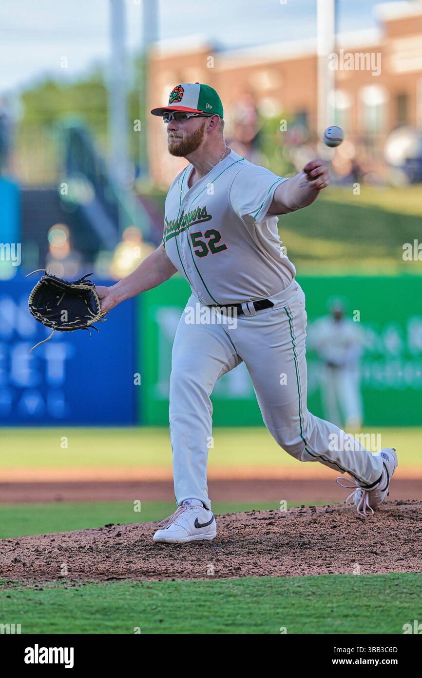 Greensboro, NC: Greensboro Grasshoppers pitcher Blake Townsend (52 ...