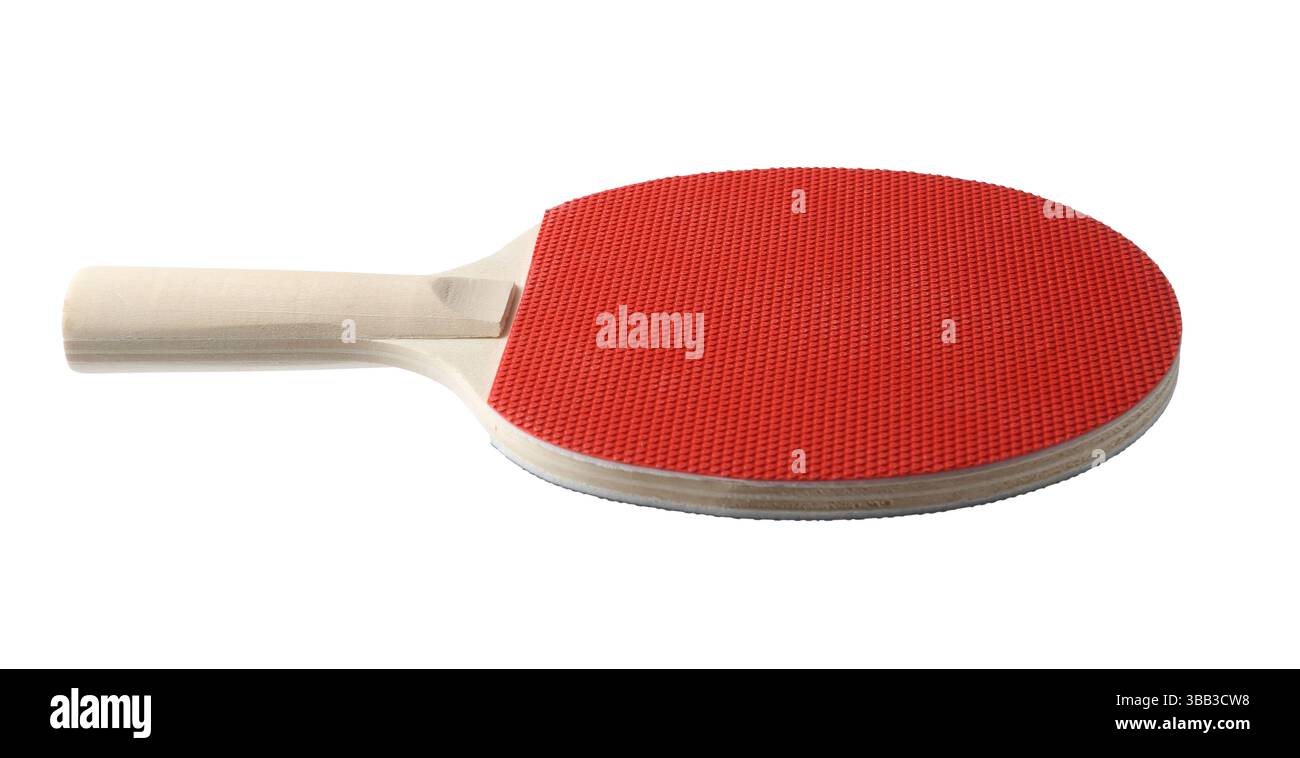 One ping pong racket isolated on white Stock Photo - Alamy