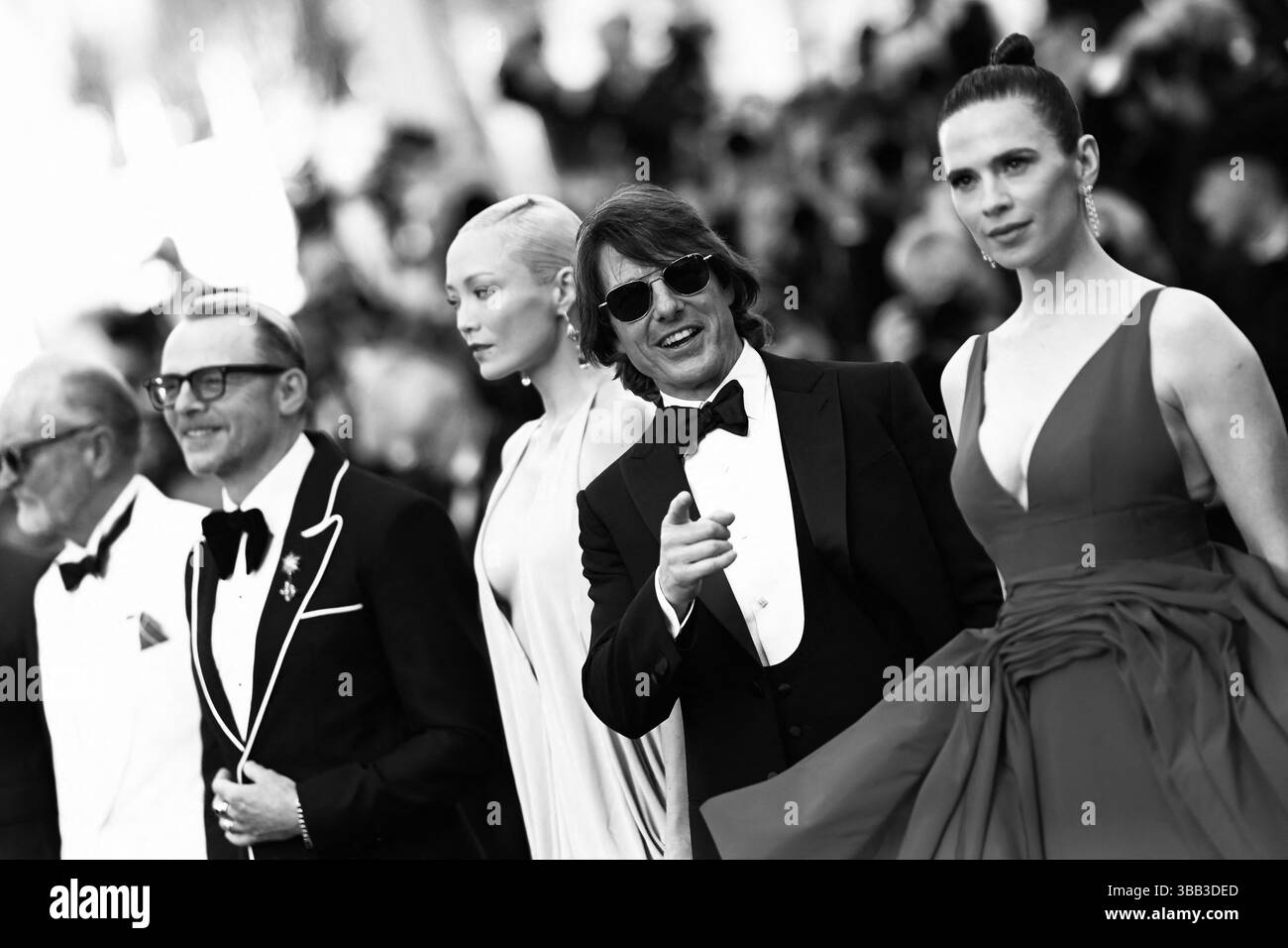 Pom klementieff cannes 2025 red carpet Black and White Stock Photos ...