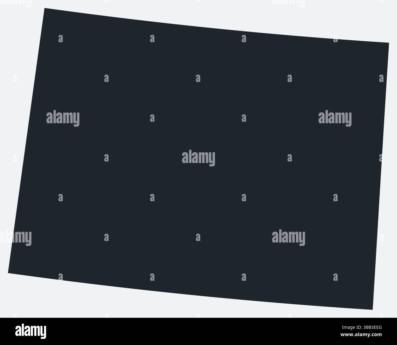 Colorado map. Just a simple border map. Shape of the state. Flat blank ...