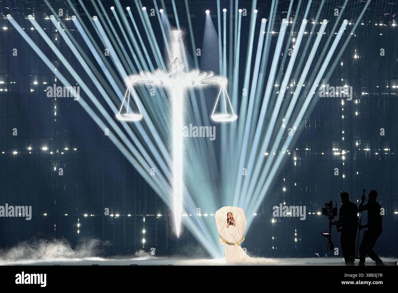 Nina Zizic from Montenegro performs the song "Dobrodosli" during the ...