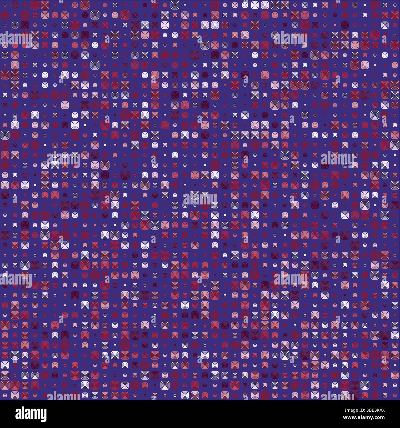 Abstract geometric design. Stacked rounded square frames in multiple ...
