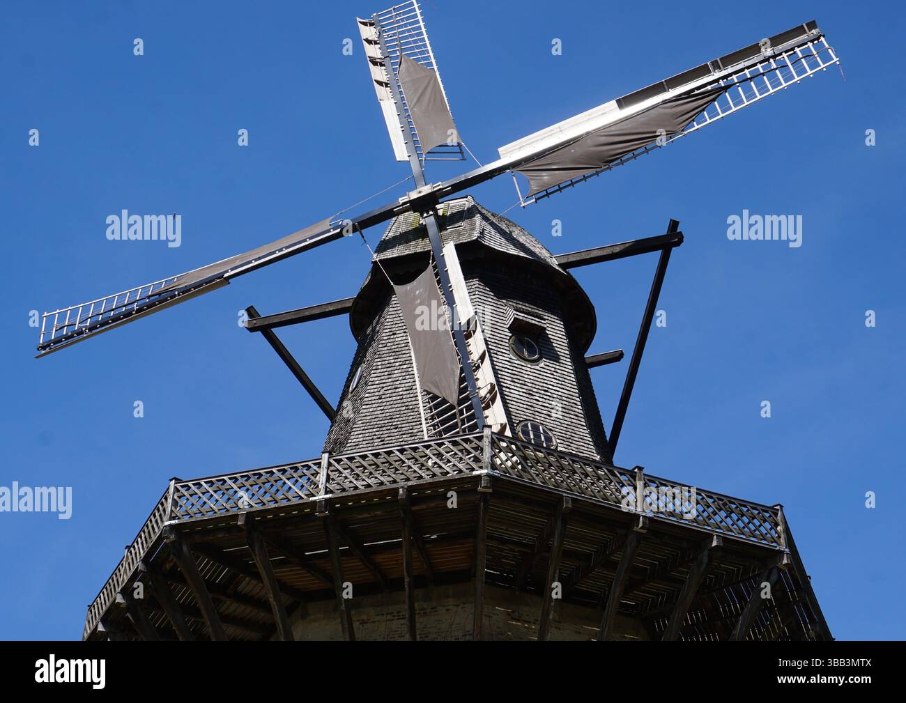 The historic mill of Sanssouci is an old windmill by Sanssouci Palace ...