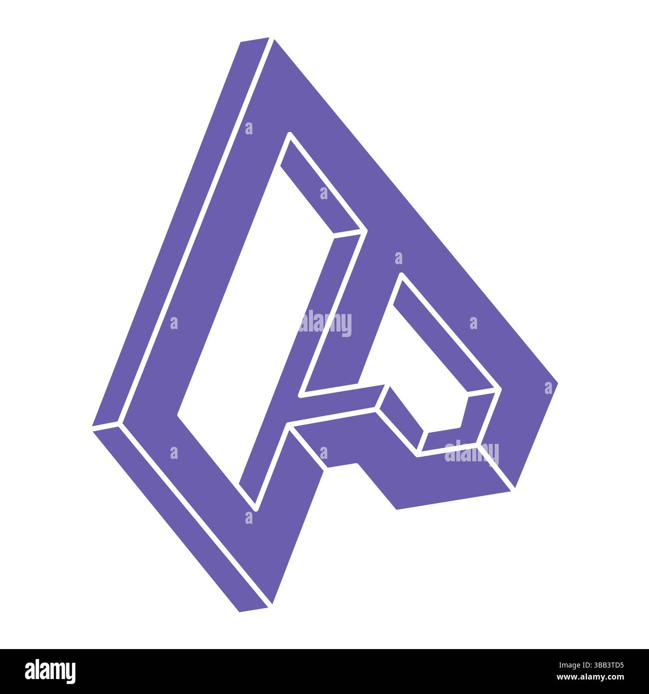 Optical illusion logo. Impossible shapes. Sacred geometry figures ...