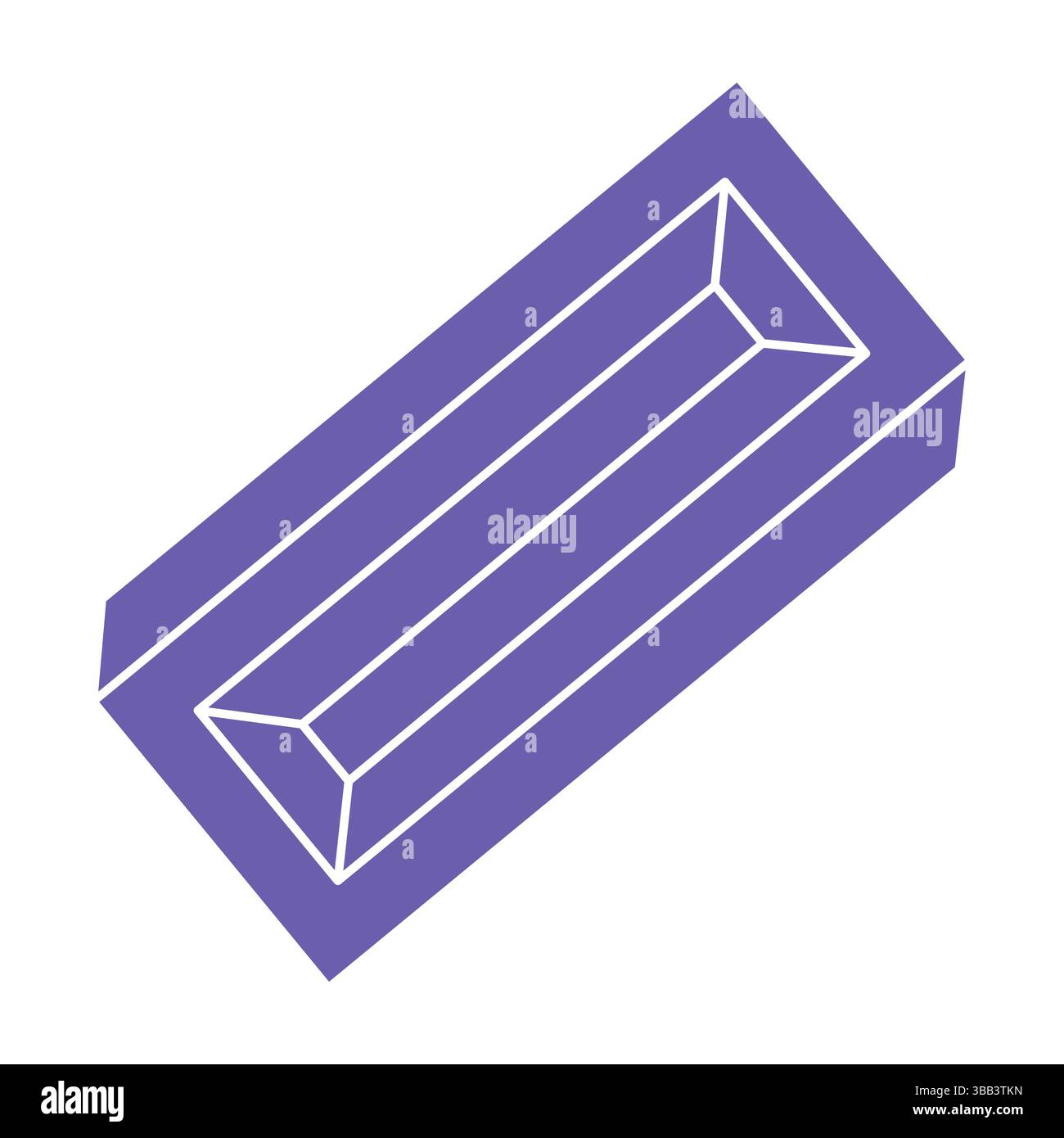 Impossible optical illusion shapes. Logo. Optical art object ...