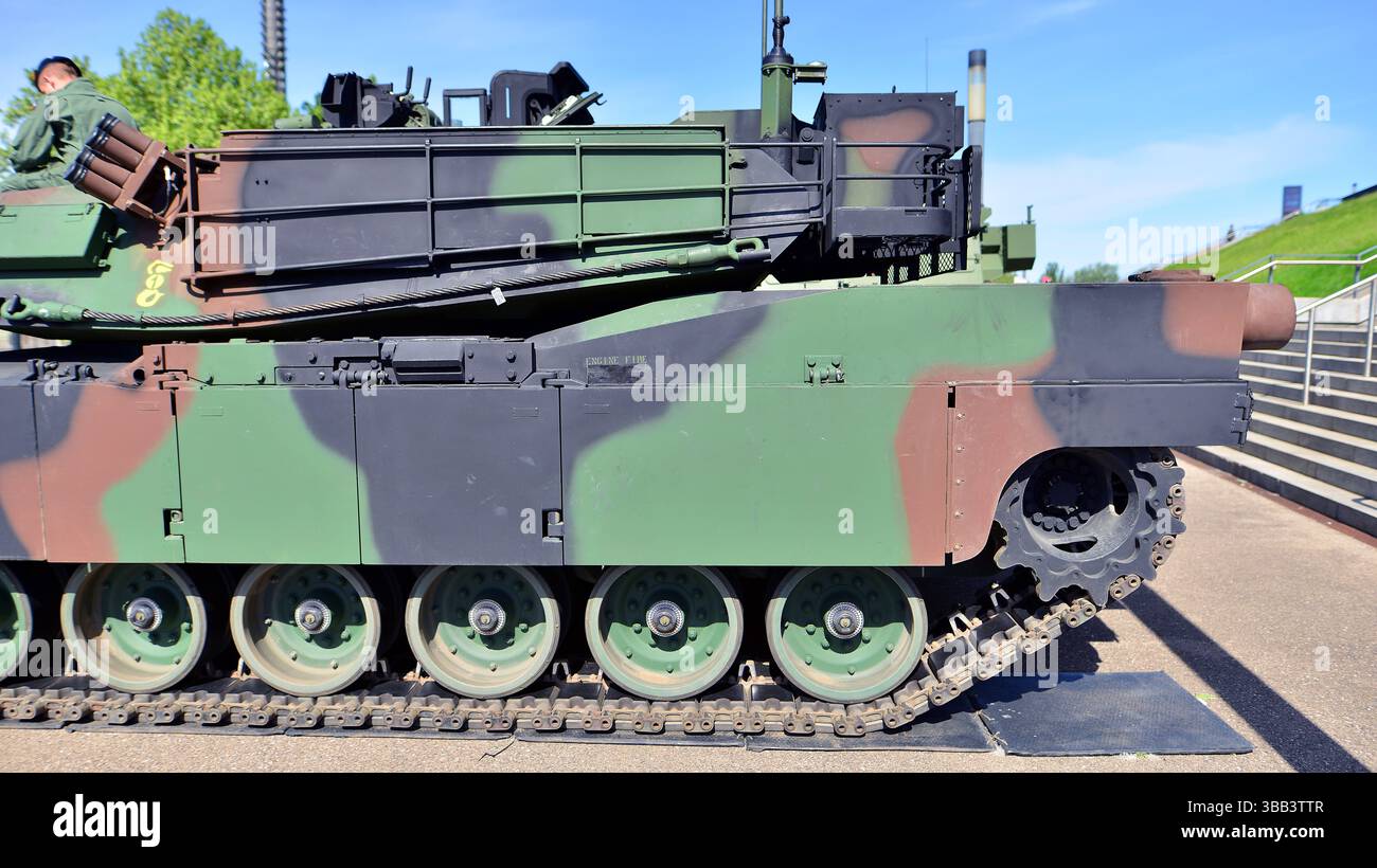 Warsaw, Poland. 7 May 2025. A1M1 Abrams tank at the Defence24 military ...