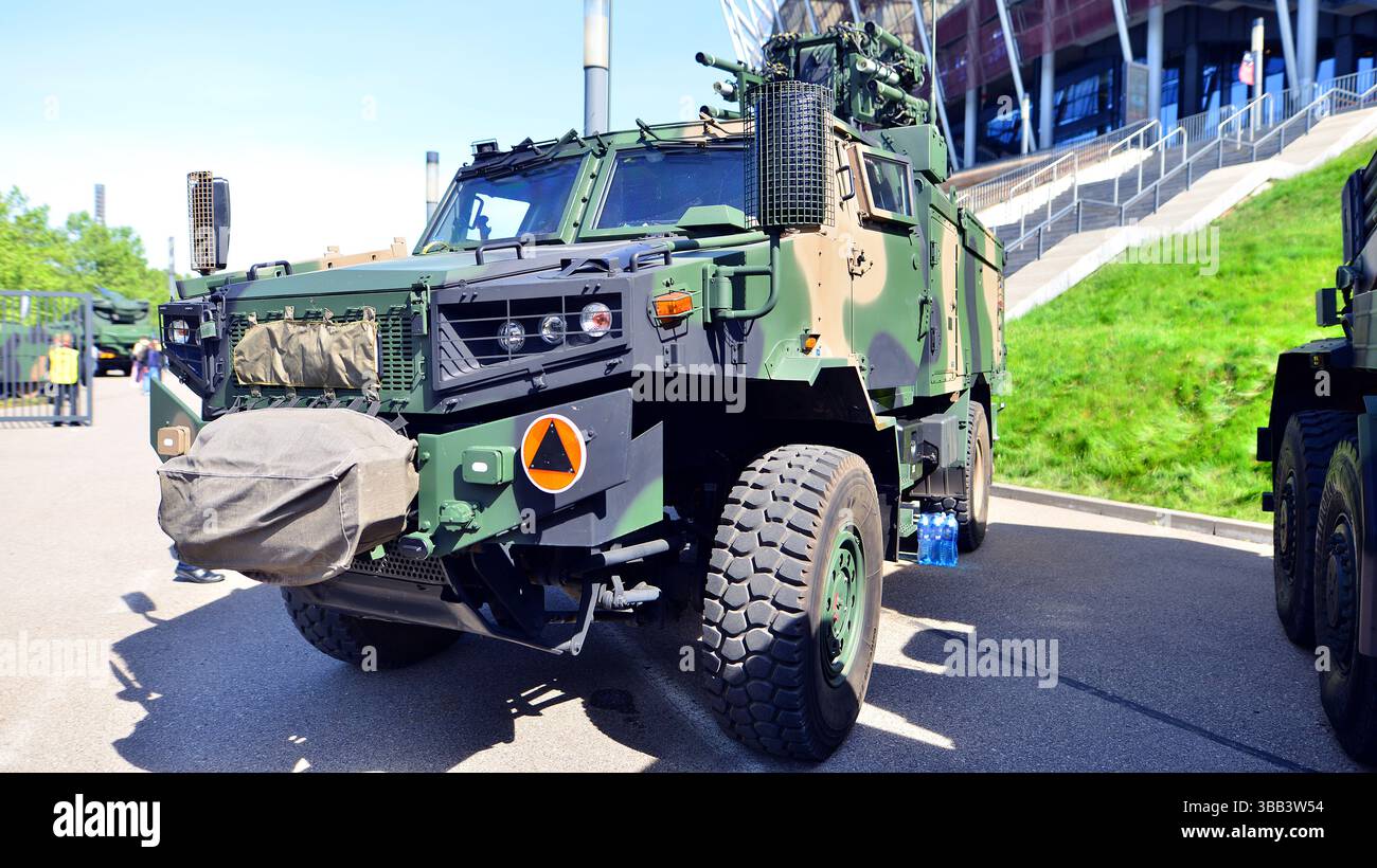 Warsaw, Poland. 7 May 2025. Anti aircraft missile system Poprad at the ...