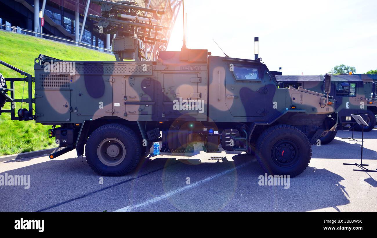Warsaw, Poland. 7 May 2025. Anti aircraft missile system Poprad at the ...