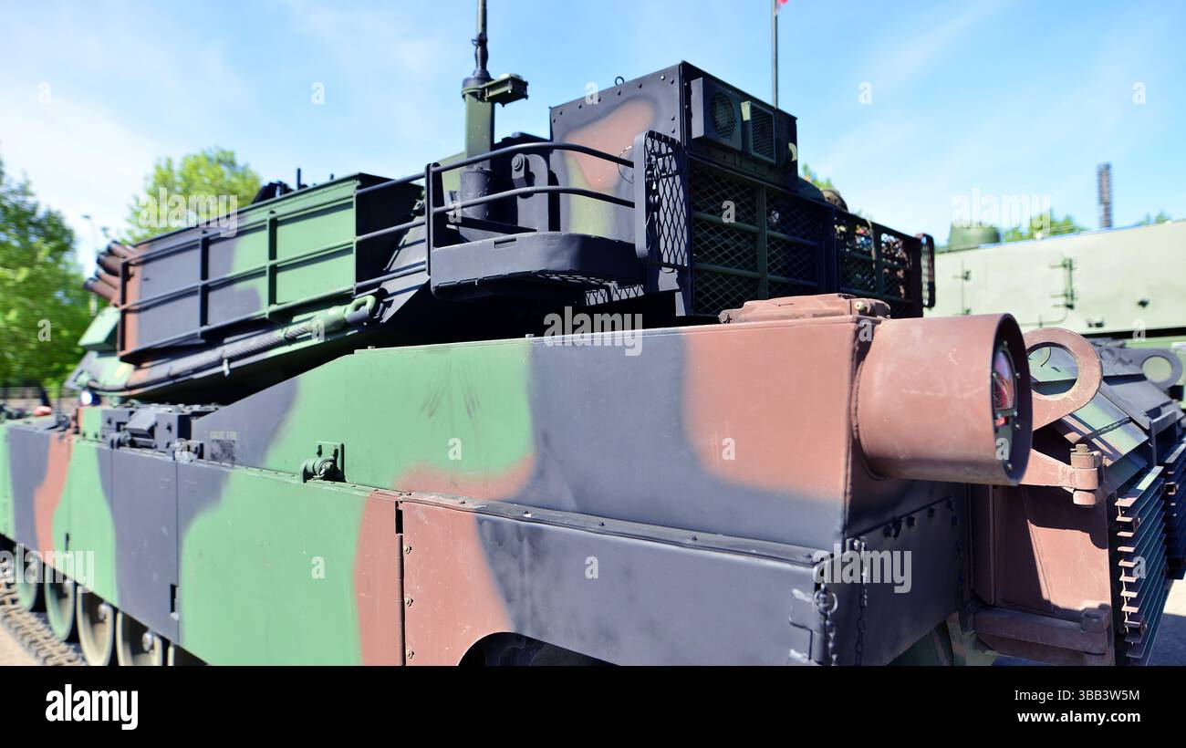 Warsaw, Poland. 7 May 2025. A1M1 Abrams tank at the Defence24 military ...