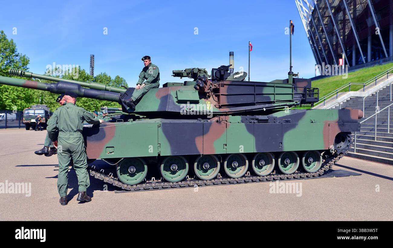 Warsaw, Poland. 7 May 2025. A1M1 Abrams tank at the Defence24 military ...