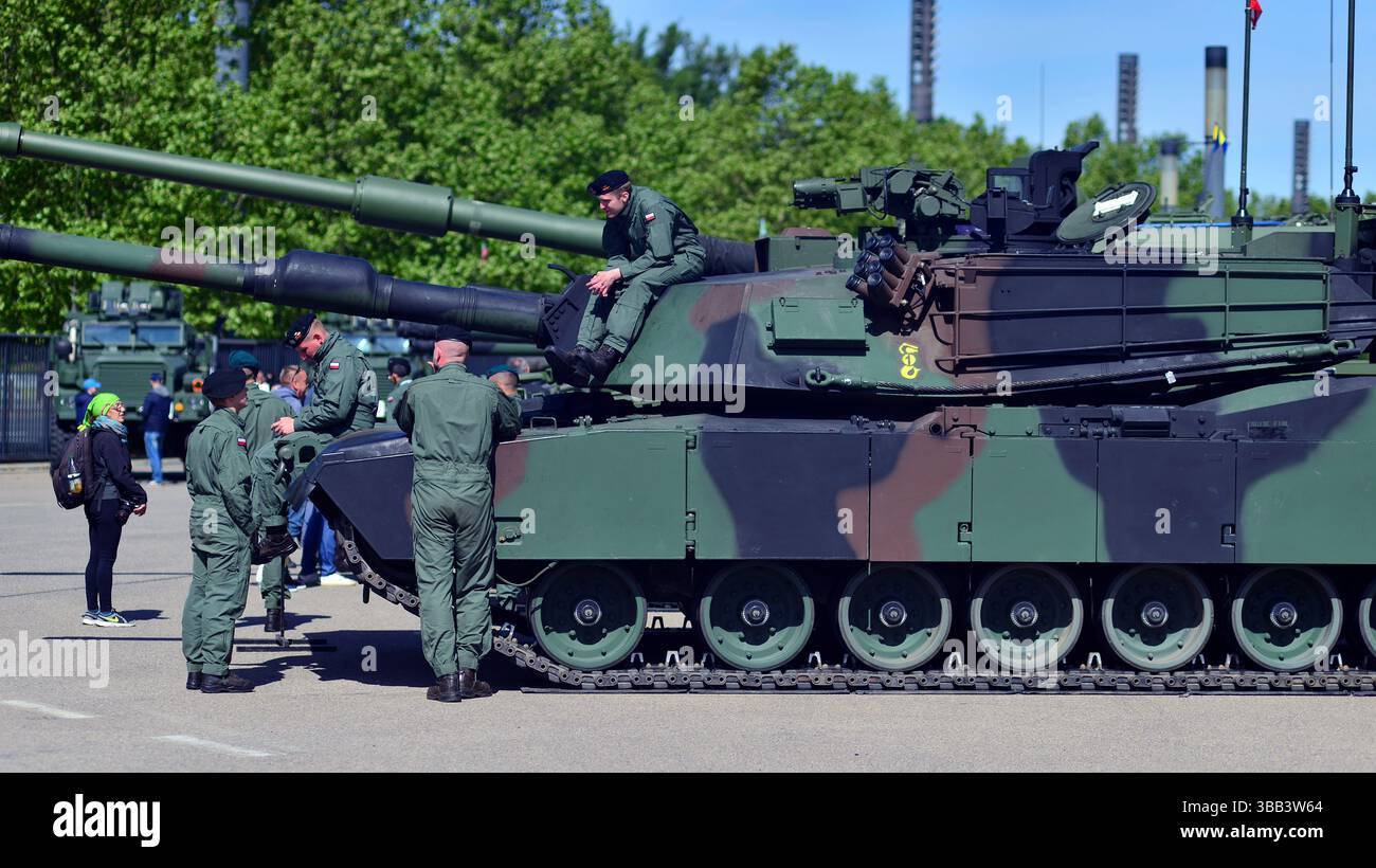 Warsaw, Poland. 7 May 2025. A1M1 Abrams tank at the Defence24 military ...