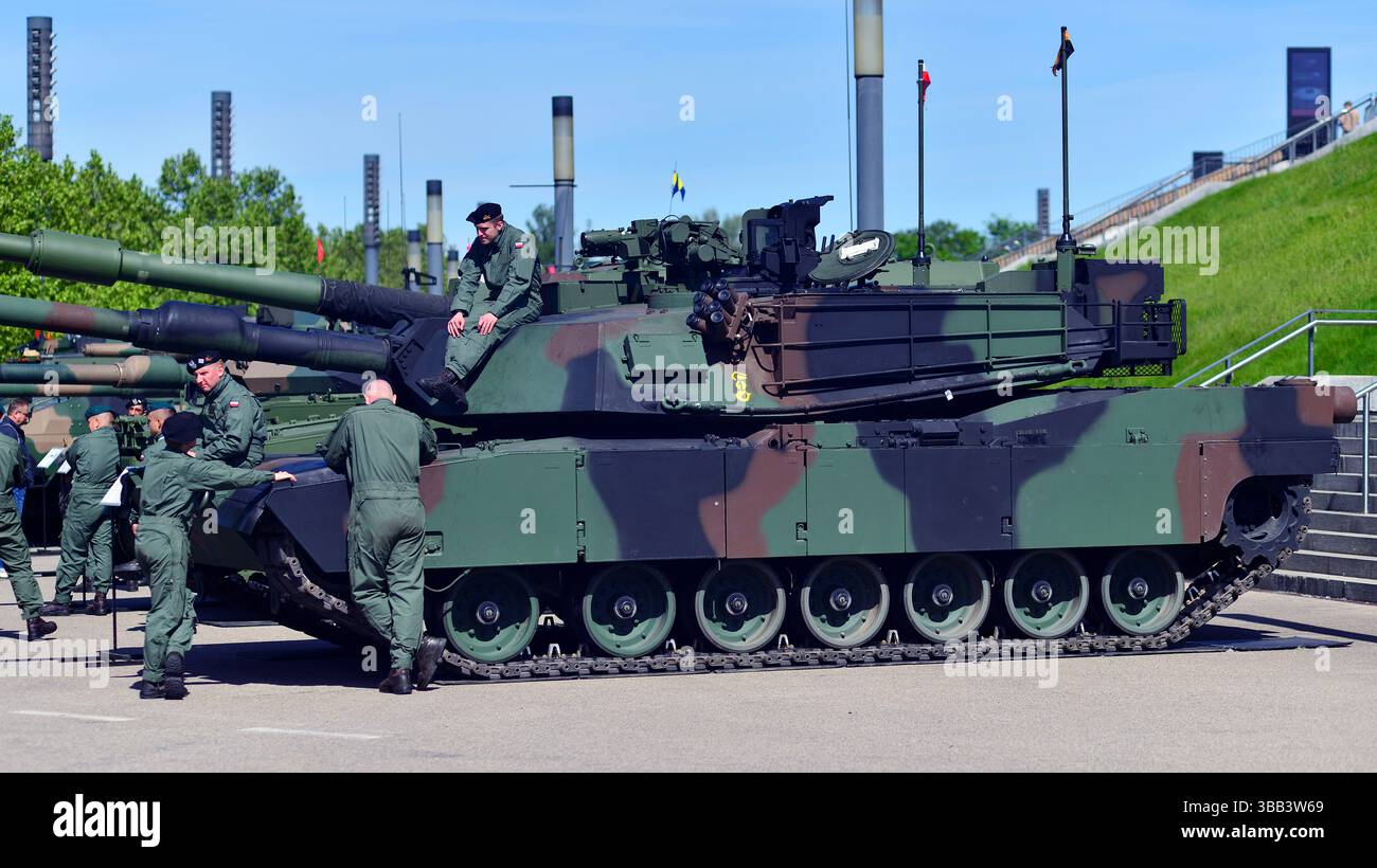 Warsaw, Poland. 7 May 2025. A1M1 Abrams tank at the Defence24 military ...