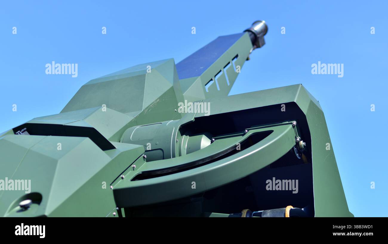 Self propelled ground-based anti-aircraft artillery weapon Stock Photo ...