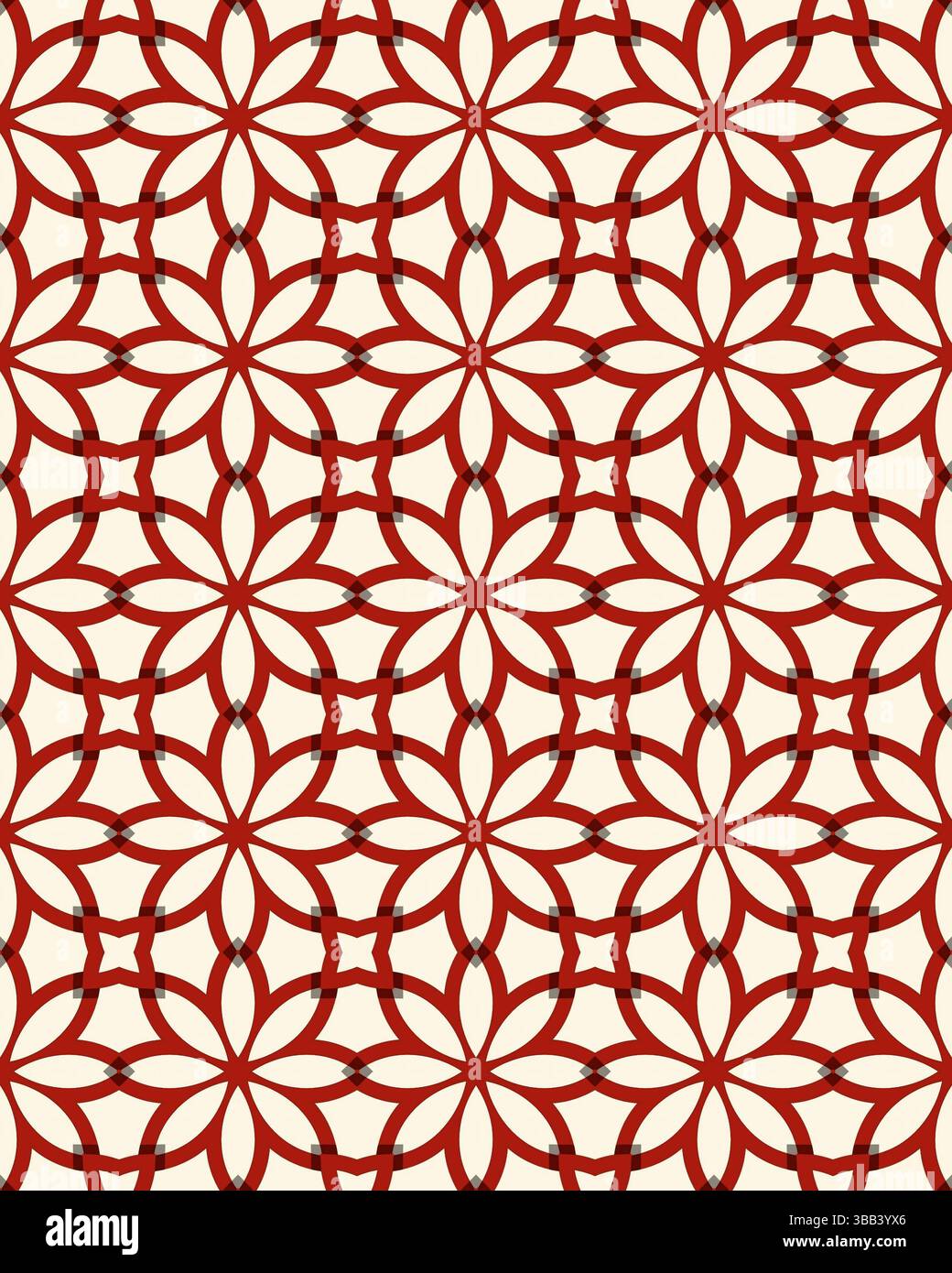 This design showcases a unique geometric pattern with interlocking ...