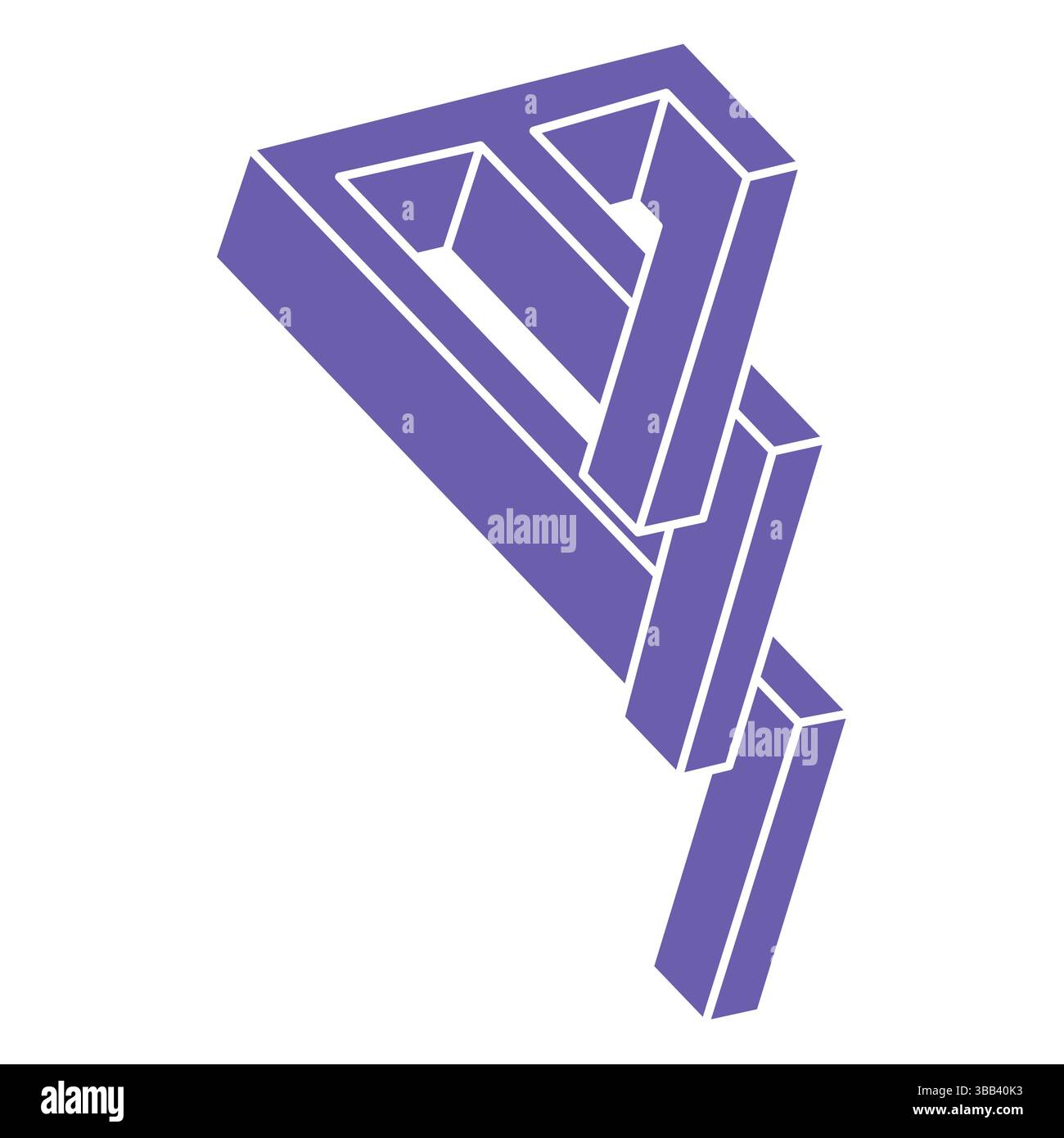 Optical illusion logo. Impossible shapes. Sacred geometry figures ...