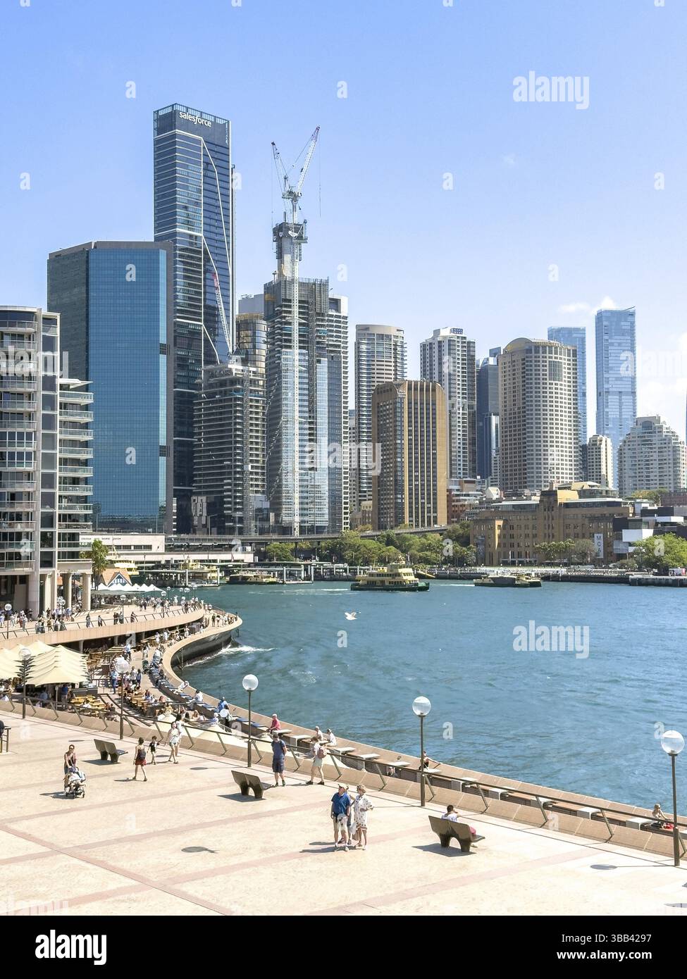 High-rise buildings on Circular Quay in Sydney Harbour, Australia ...