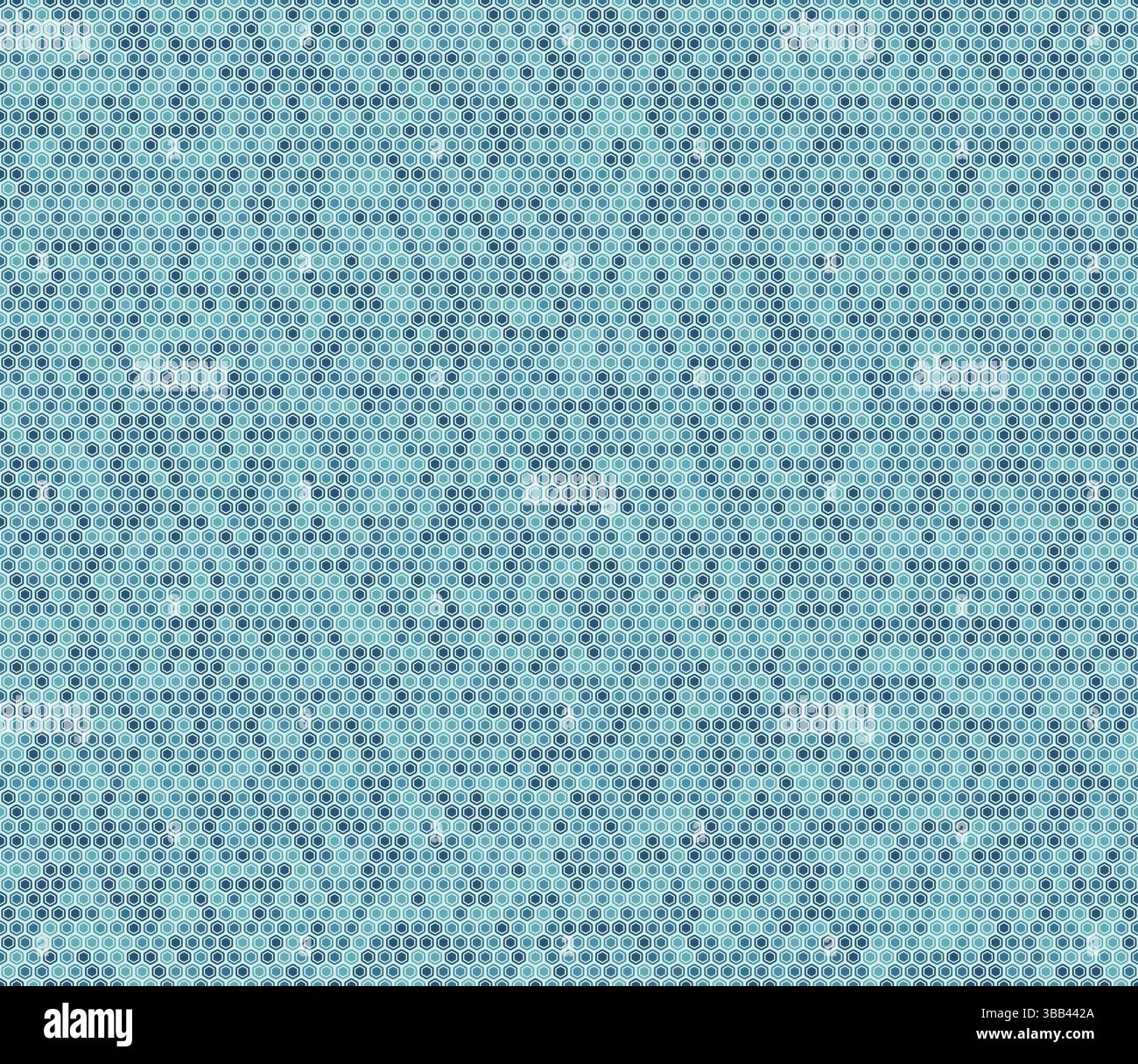 Abstract pattern of hexagon shapes. Bold rounded hexagon cells with padding and inner solid ...