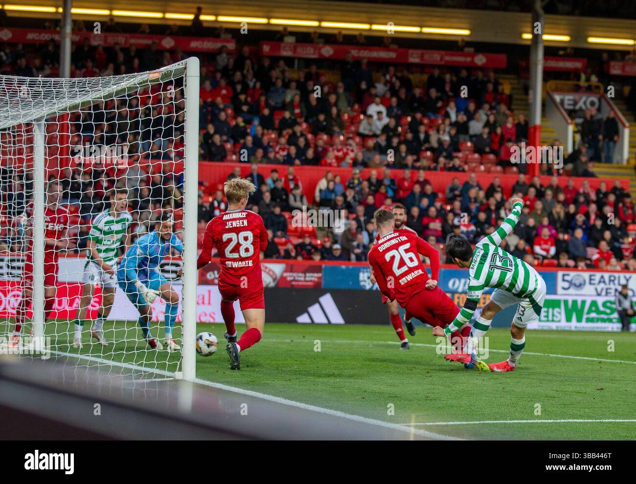 Pittodrie Stadium, Aberdeen, UK. 14th May, 2025. Scottish Premiership Football, Aberdeen versus ...