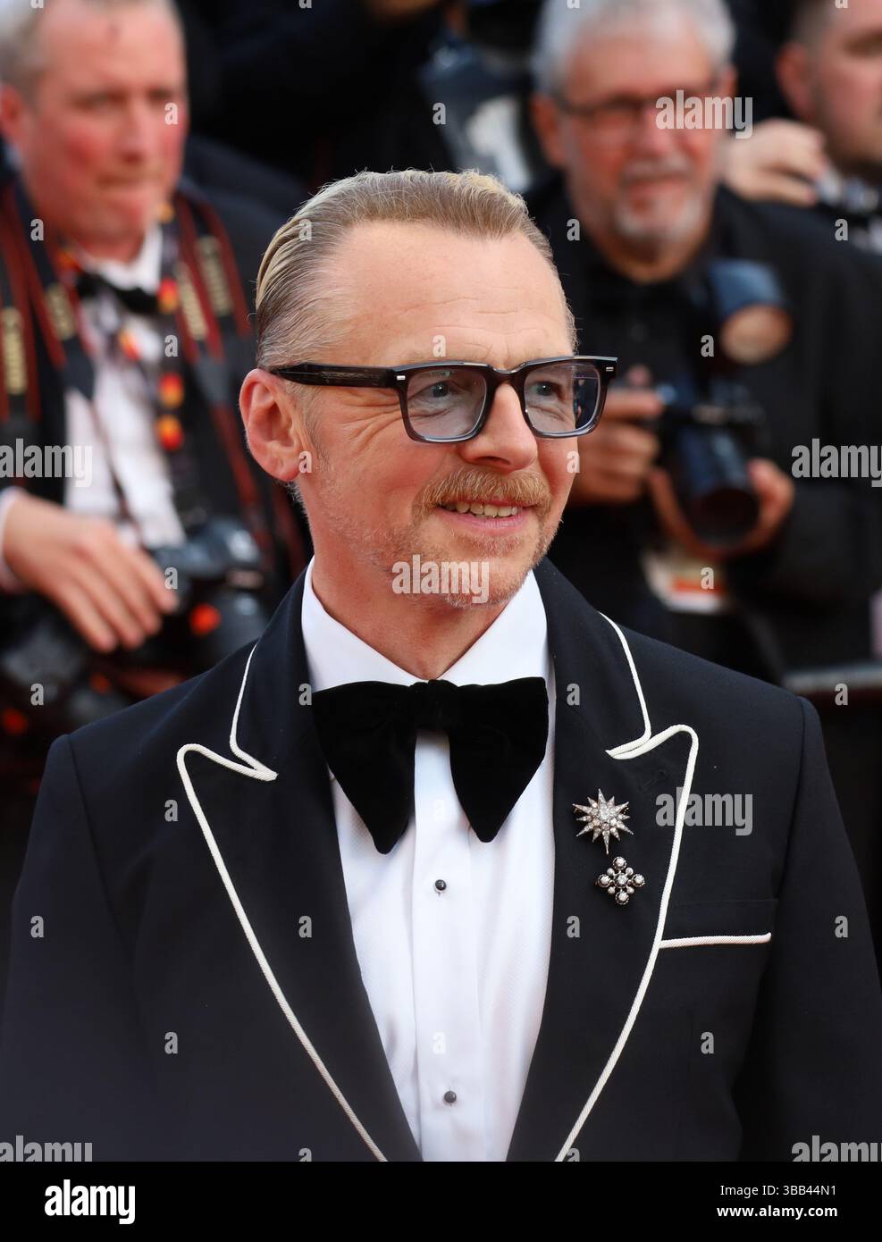 Cannes, France, 14th May, 2025. Simon Pegg arriving on the red carpet ...
