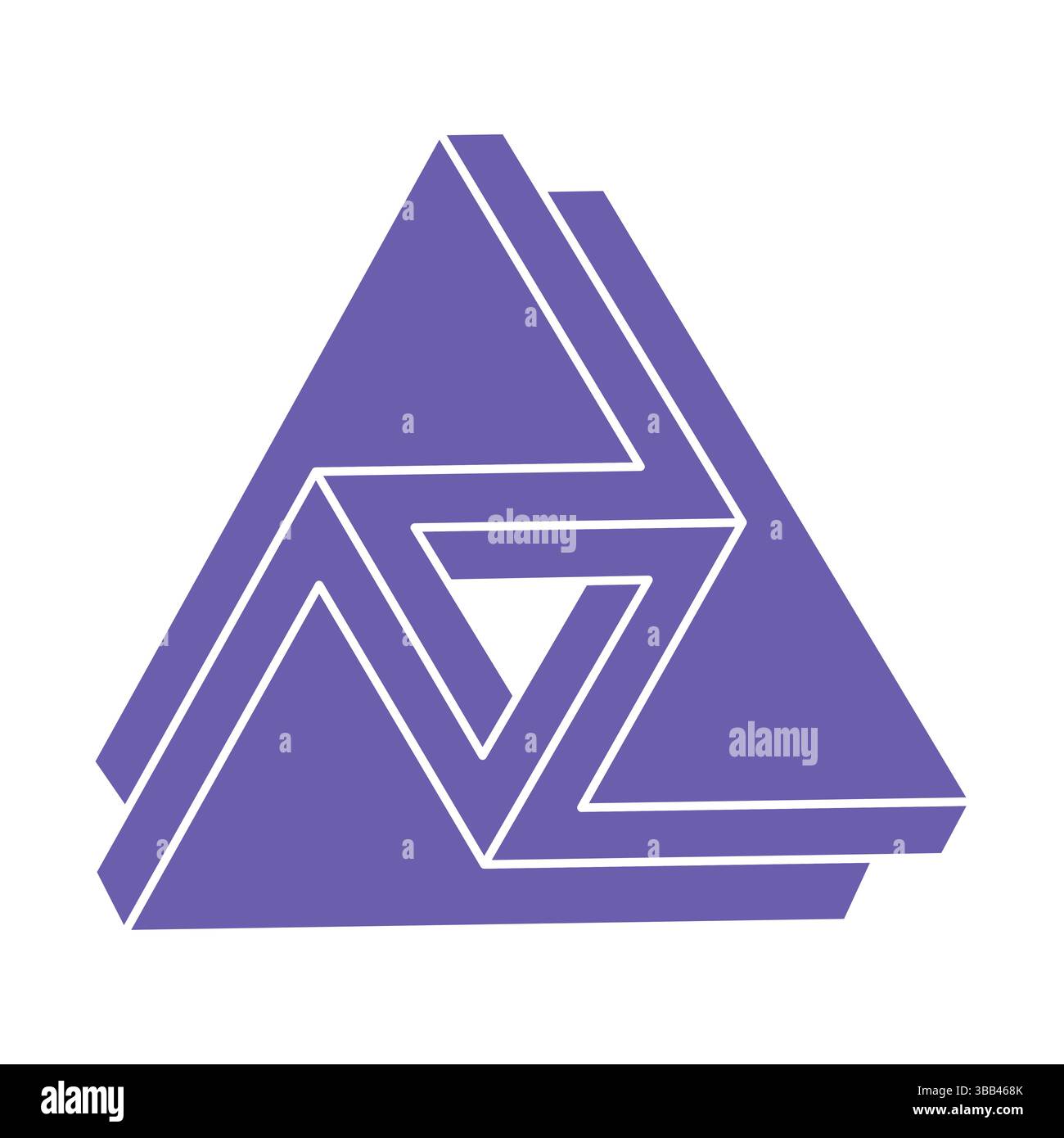 Impossible shapes, optical illusion figures, vector. Escher paradox ...