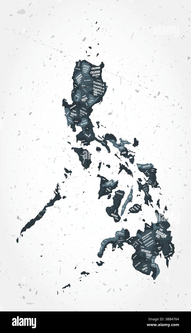 Philippines regions word clouds. Country shape on textured background ...