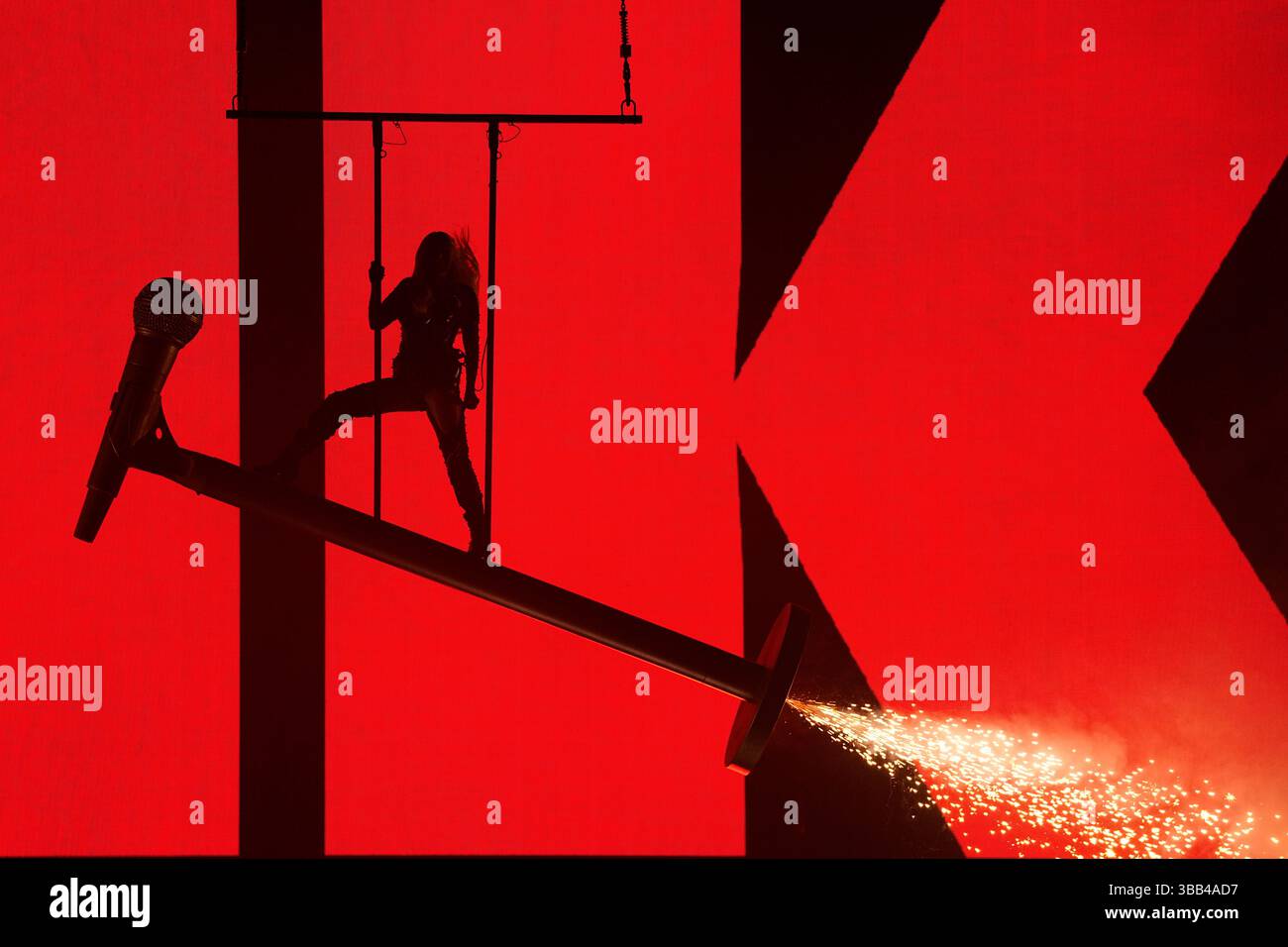 Erika Vikman from Finland performs the song "ICH KOMME" during the dress rehearsal for the ...