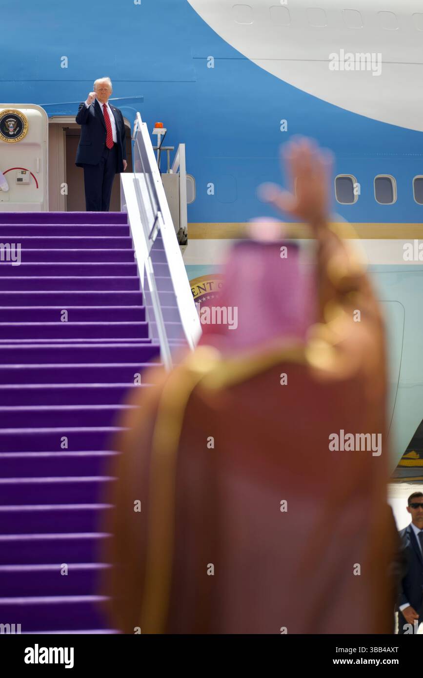 Riyadh, Saudi Arabia. 14th May, 2025. Saudi Crown Prince Mohammed bin ...