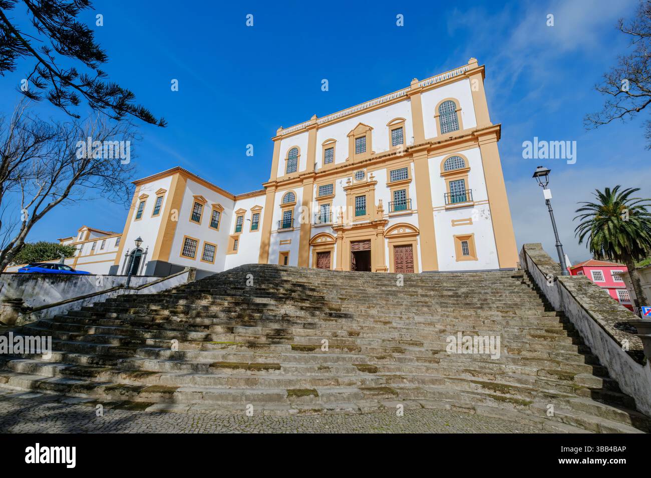 Monumental stone steps leading to the Palacio dos Capitaes Generais in ...