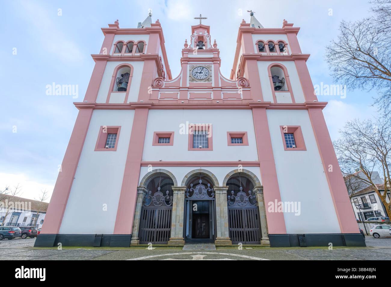 Preserved Cathedral of Angra do Heroismo featuring classic Portuguese ...