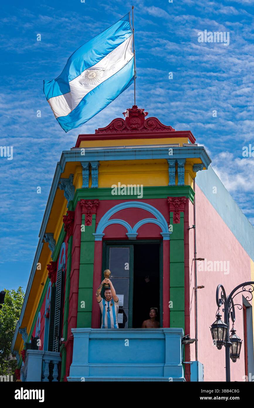 La Boca neighborhood and it's colorful streets. Buenos Aires, Argentina ...