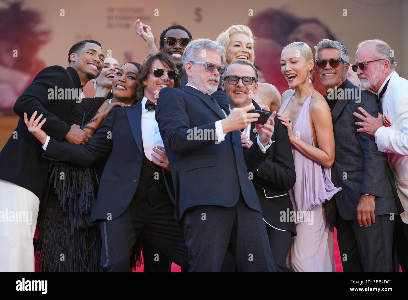 Greg Tarzan Davis, from left, Angela Bassett, Hayley Atwell, Tom Cruise ...