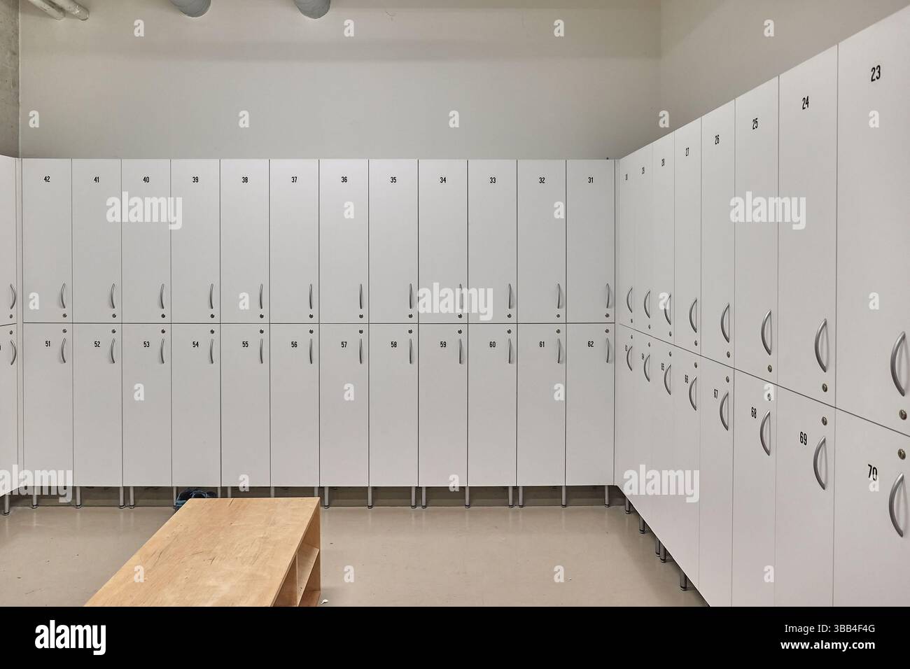 Locker room lockers in a gym Stock Photo - Alamy