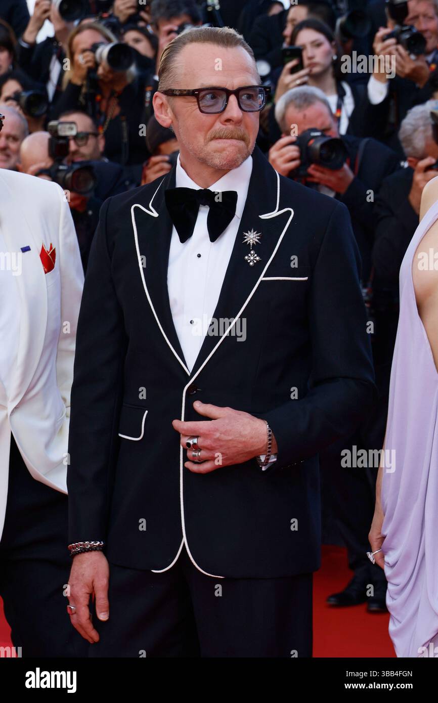 Simon Pegg poses for photographers upon arrival at the premiere of the ...