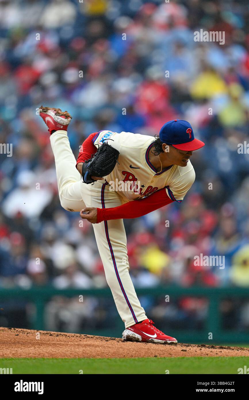 PHILADELPHIA, PA - MAY 14: Philadelphia Phillies pitcher Jesus Luzardo ...