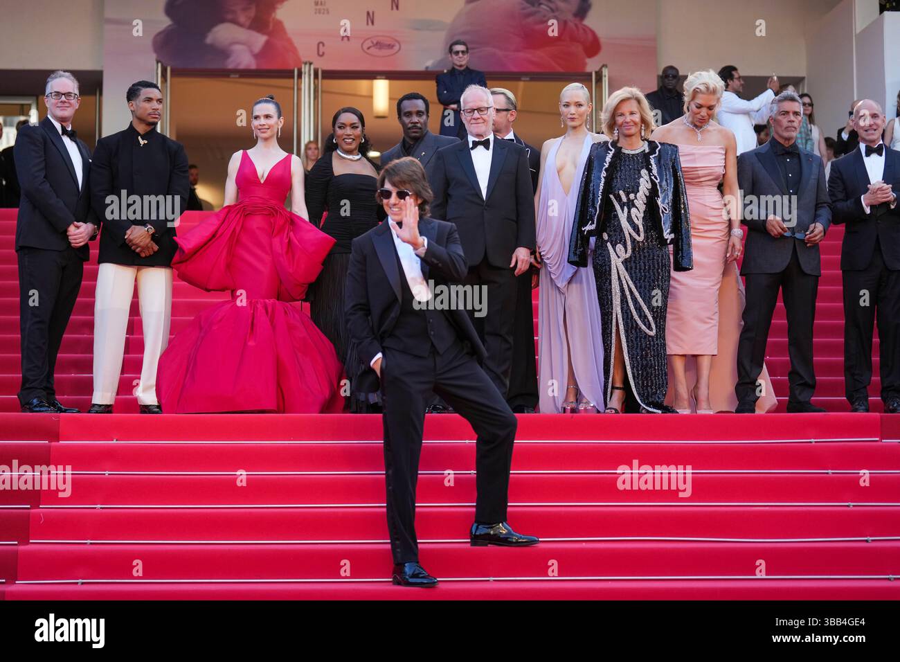 Editor Eddie Hamilton, from left, Greg Tarzan Davis, Hayley Atwell ...
