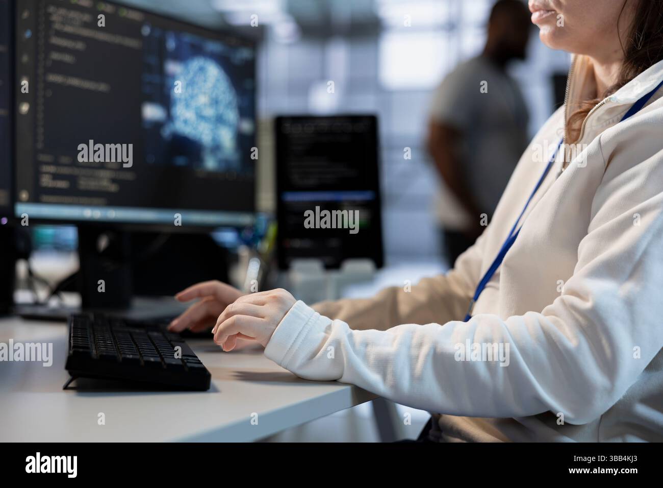 Technician in artificial intelligence ran data center coordinating ...