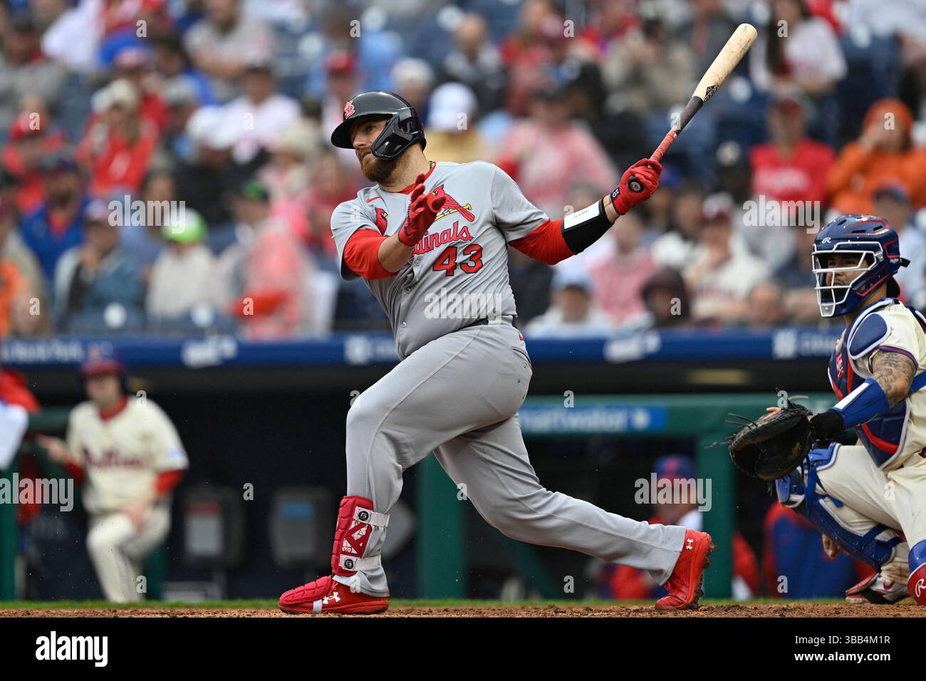 PHILADELPHIA, PA - MAY 14: St. Louis Cardinals catcher Pedro Pagés (43 ...
