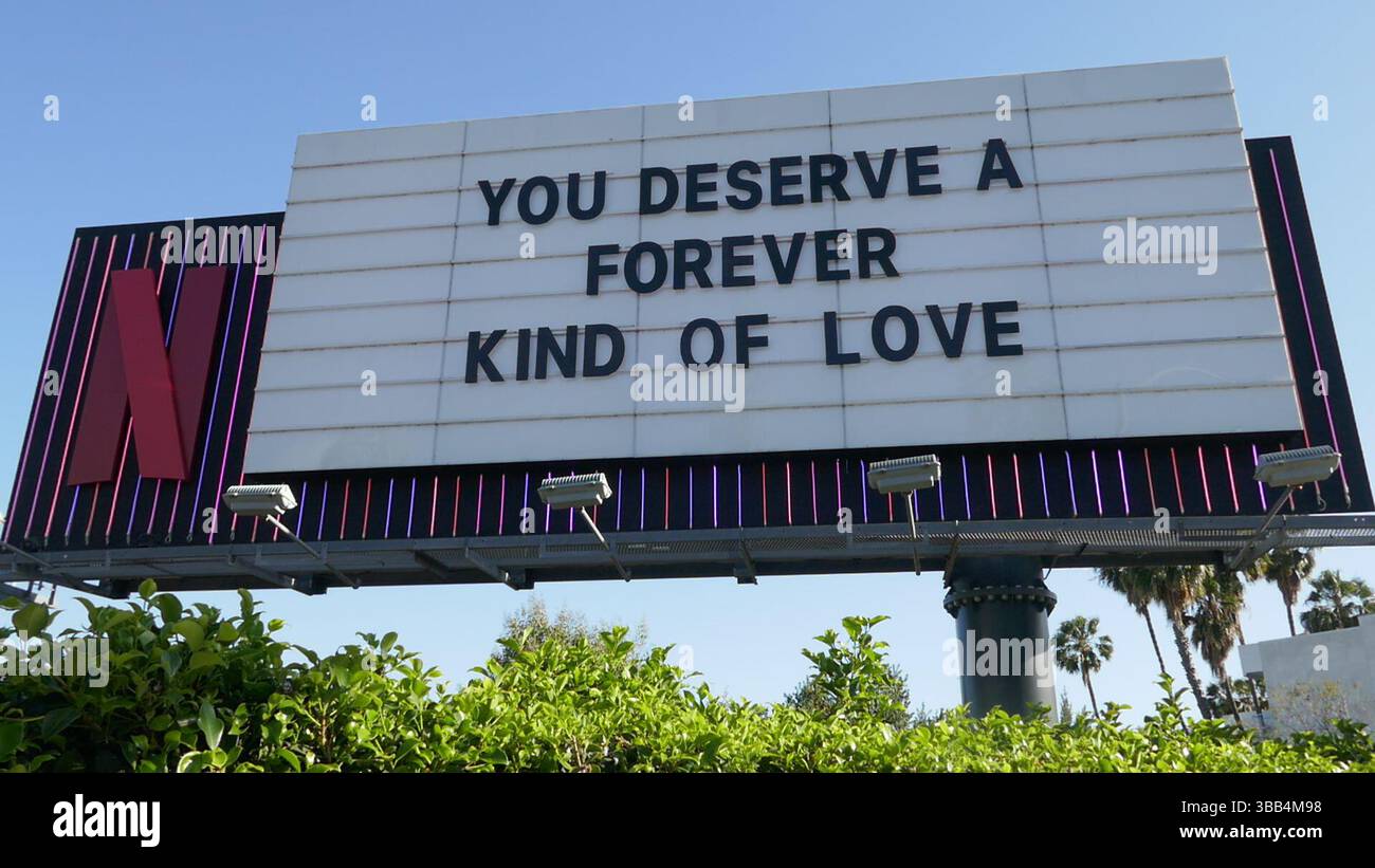 Los Angeles, California, USA 13th May 2025 Netflix Forever Billboard ...