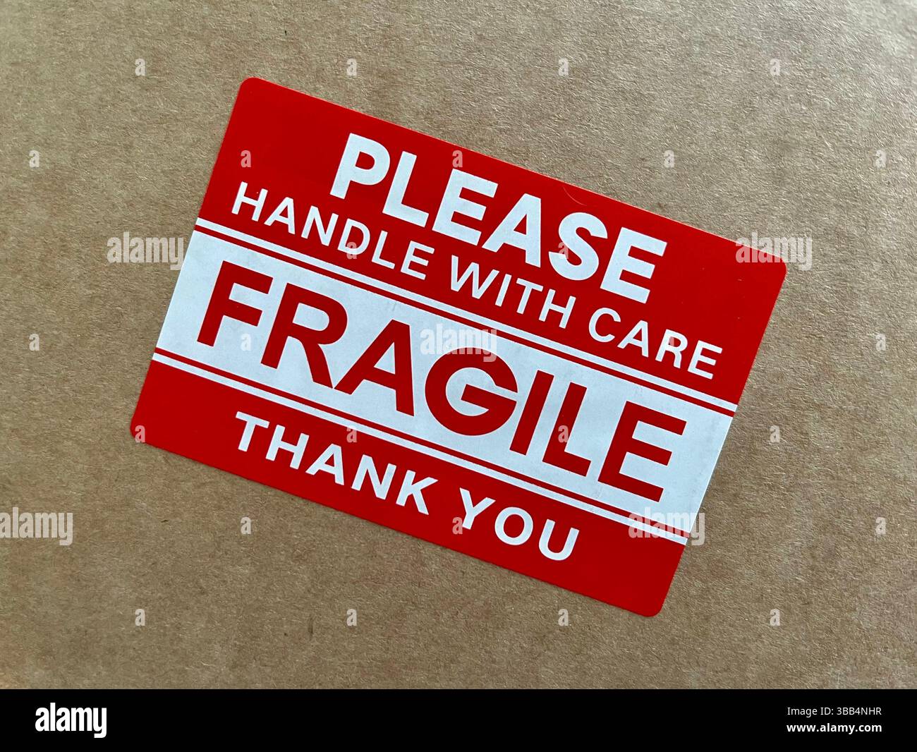 Handle with care sticker hi-res stock photography and images - Alamy
