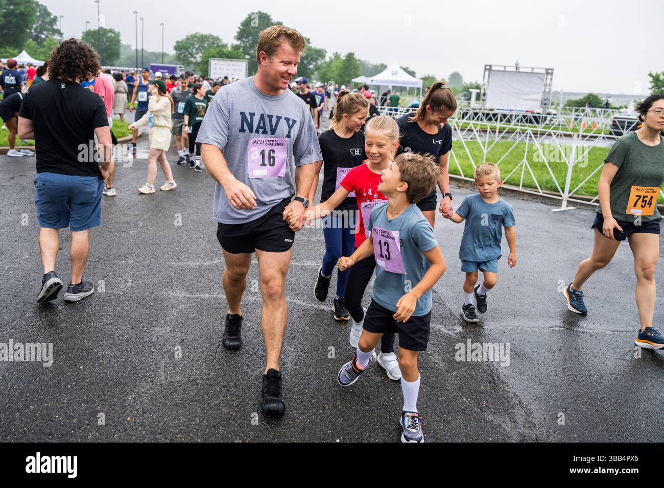 UNITED STATES - MAY 14: Sen. Tim Sheehy, R-Mont., his wife, Carmen, and ...